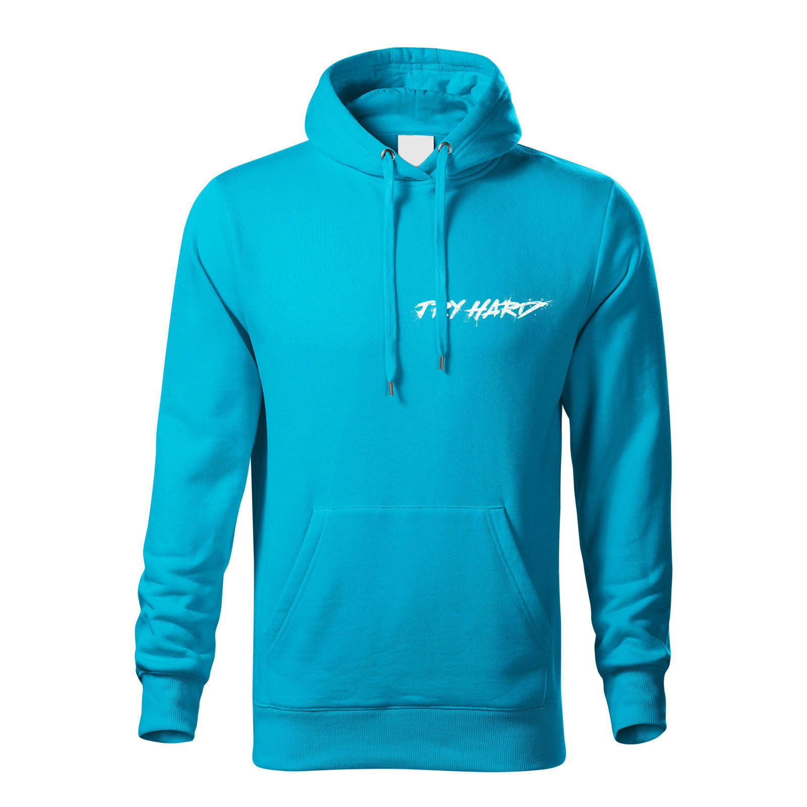 Mikina TRY HARD - Logo - tyrkys - TRY HARD